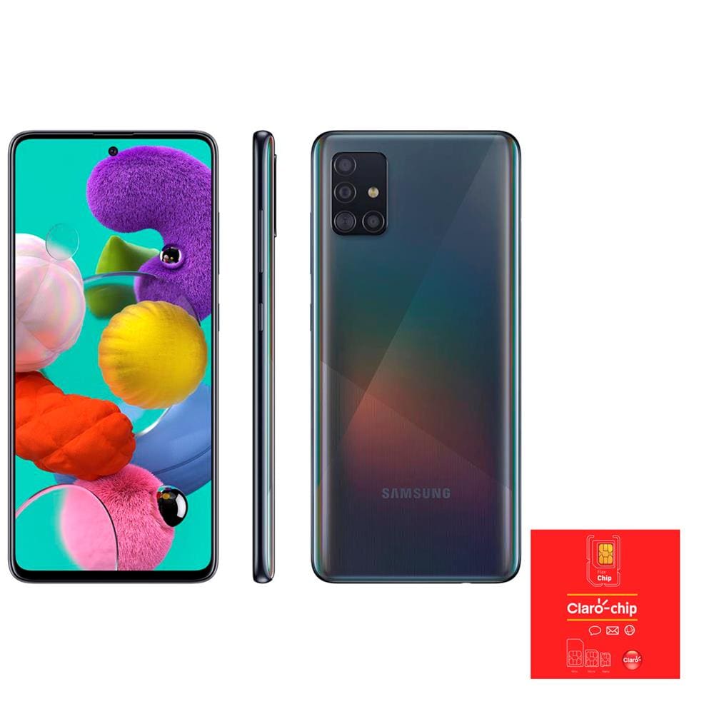 Smartphone galaxy a51 preto | Casas Bahia
