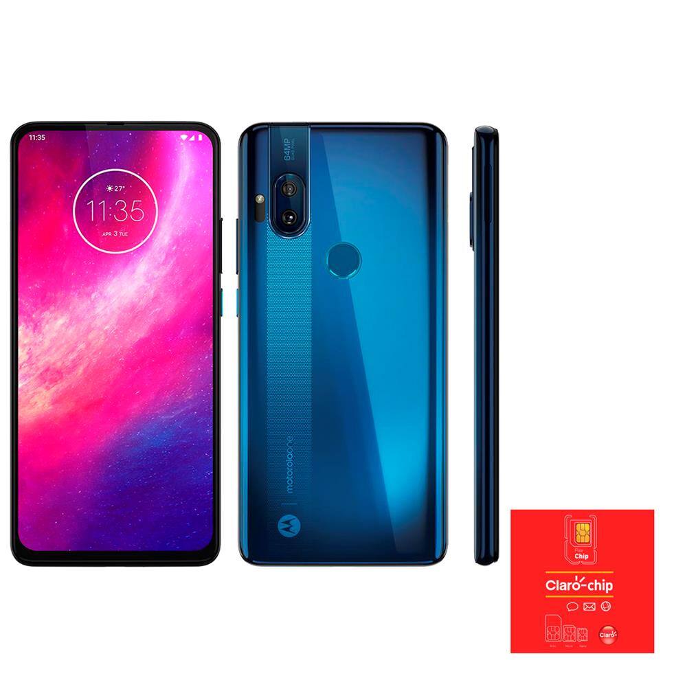 Smartphone motorola one hyper azul 128gb camera 64mp | Casas Bahia