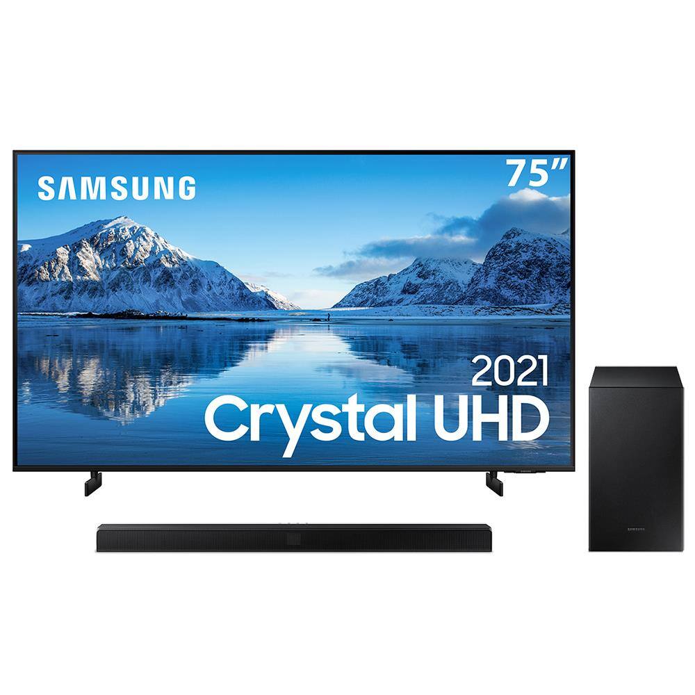 Smart tv 75 crystal uhd 4k samsung 75 Black Friday | Vale Pix - Casas Bahia