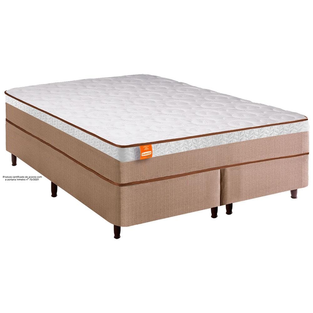Cama box queen inducol essencial bonnel | Casas Bahia