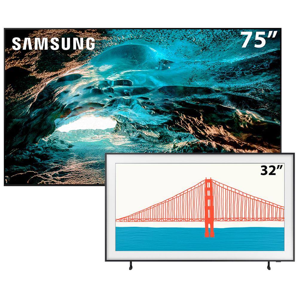 Smart tv samsung the frame qled 32 32ls03t | Casas Bahia