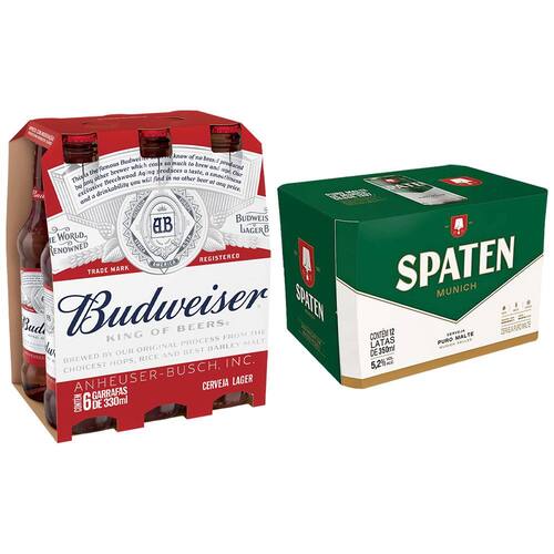 Kit Cerveja Budweiser Long Neck 330ml | Casas Bahia