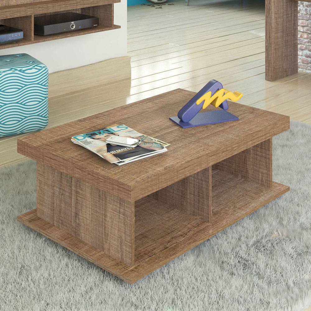 Mesa centro canela escura | Casas Bahia