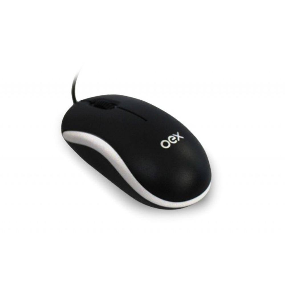 Mouse optico com fio usb branco 95cm newlink oex | Casas Bahia