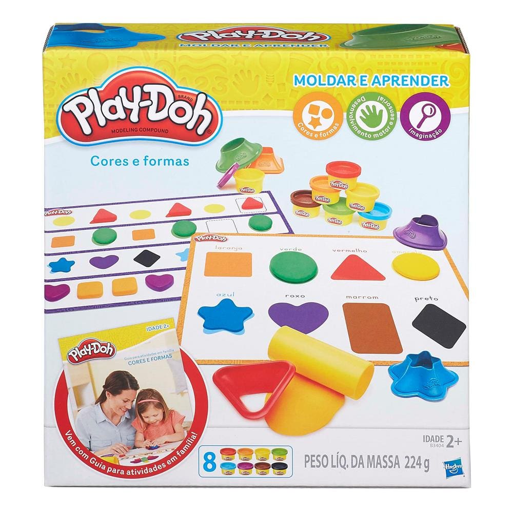 Massinha play doh moldar aprender letras e linguagem hasbro | Casas Bahia