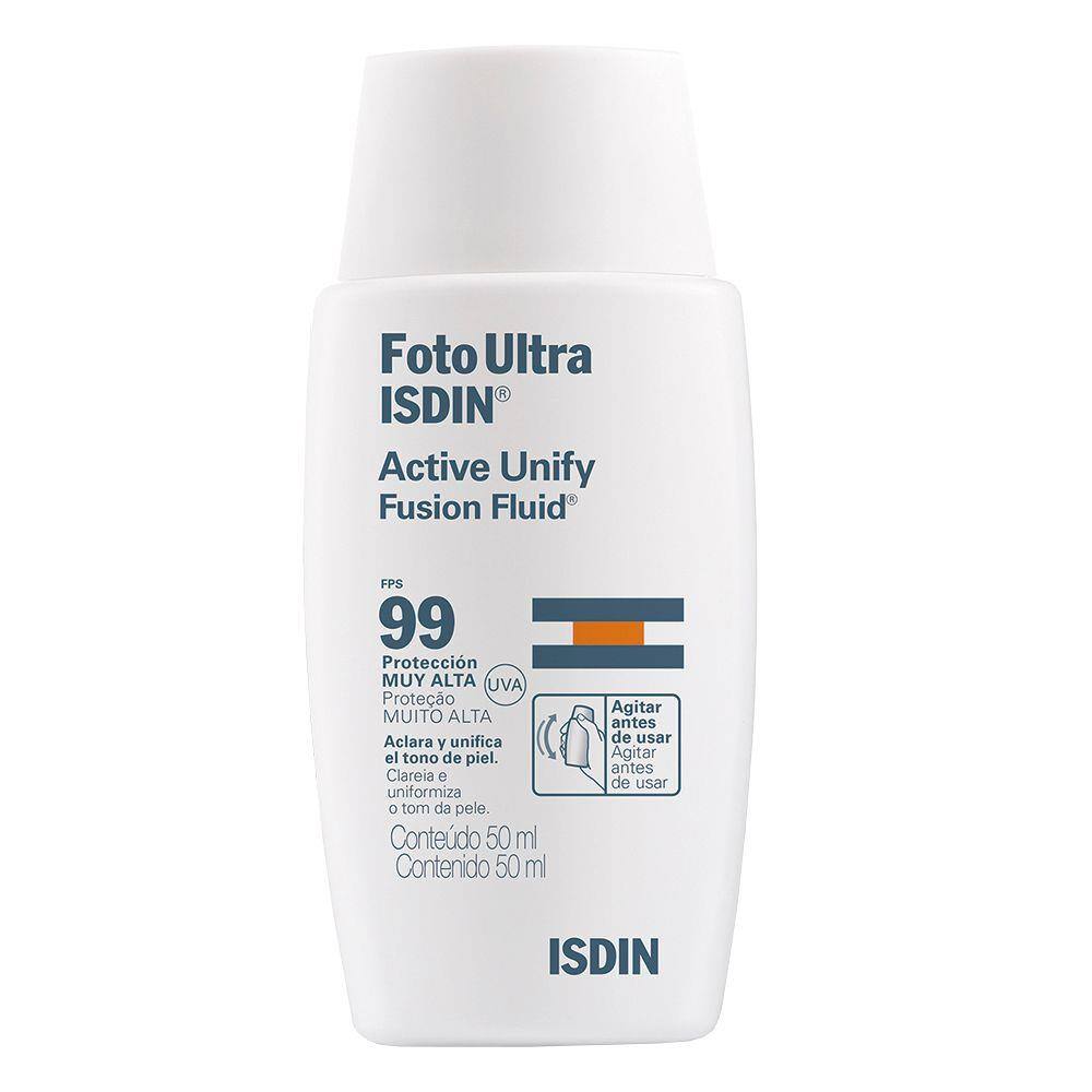Isdin foto ultra active unify fusion fluid fps99 50ml | Casas Bahia