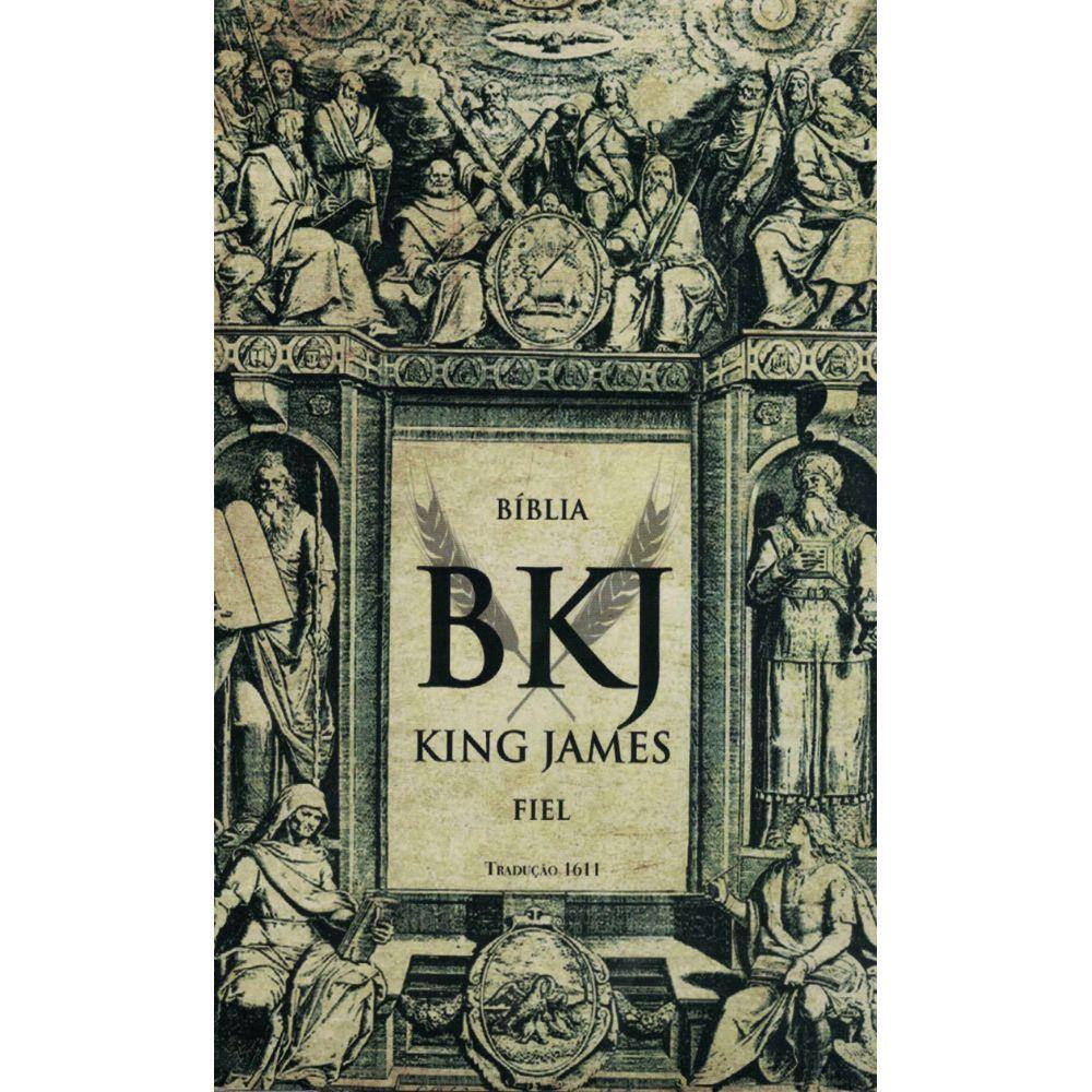 Biblia de estudo king james fiel 1611 luxo capa preta | Casas Bahia