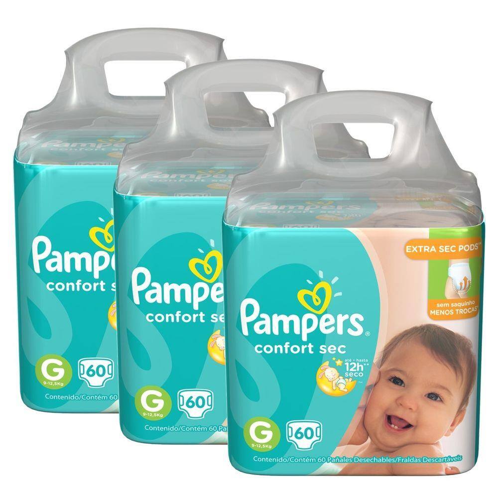 Fralda super sec 12 h g pampers | Casas Bahia