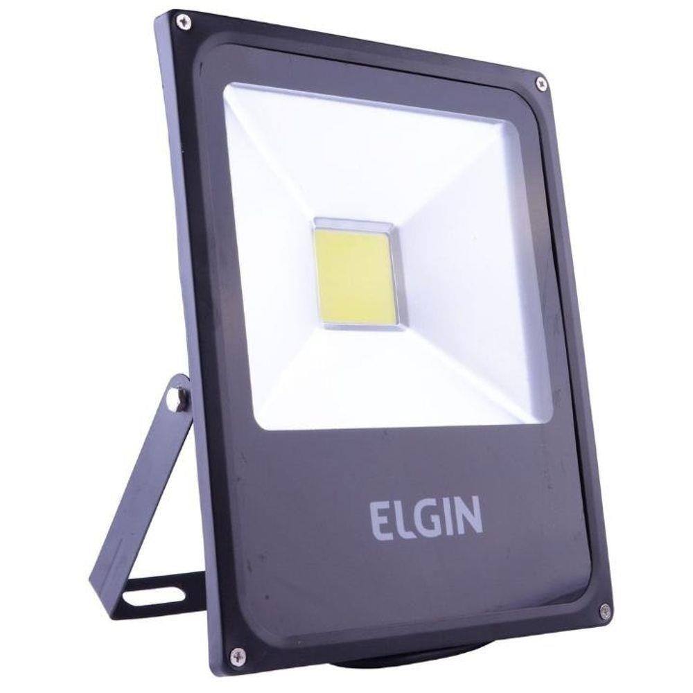 Refletor projetor elgin led 50w 6 500k bivolt uso externo | Casas Bahia