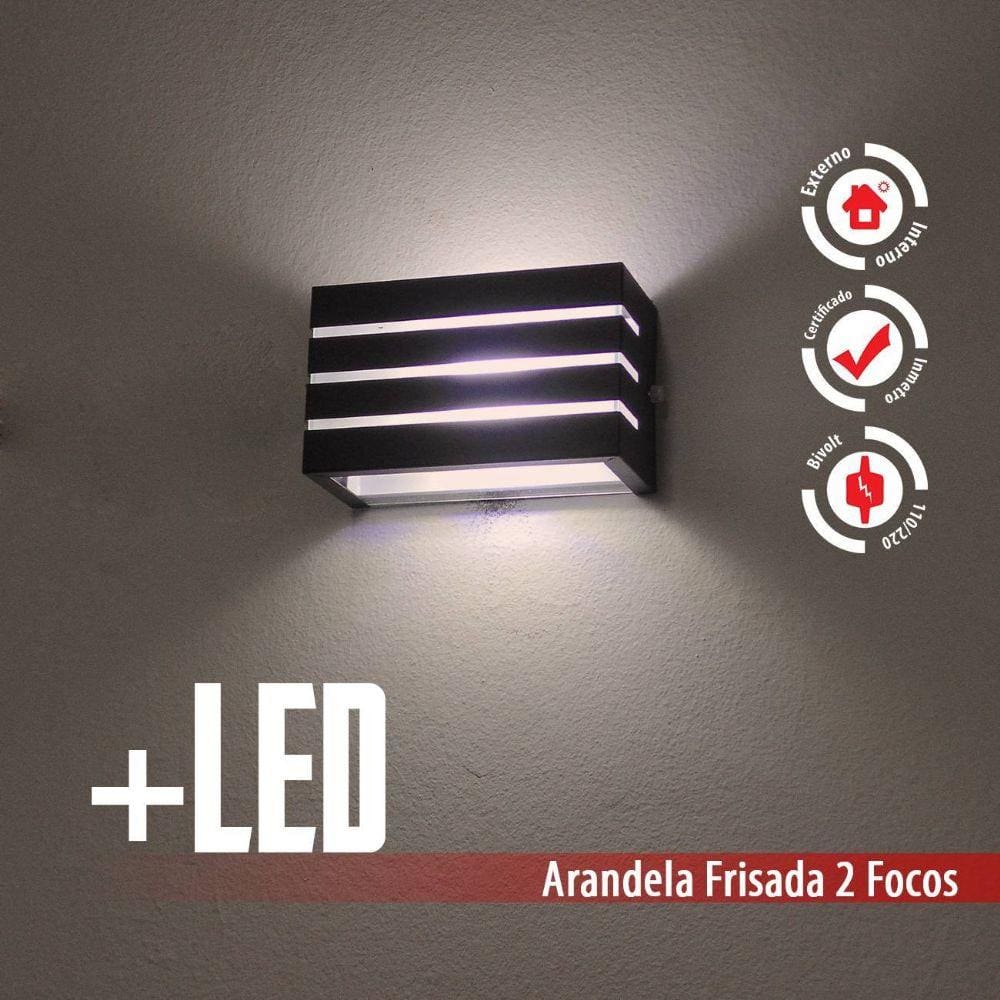 Arandela externa de parede led | Casas Bahia