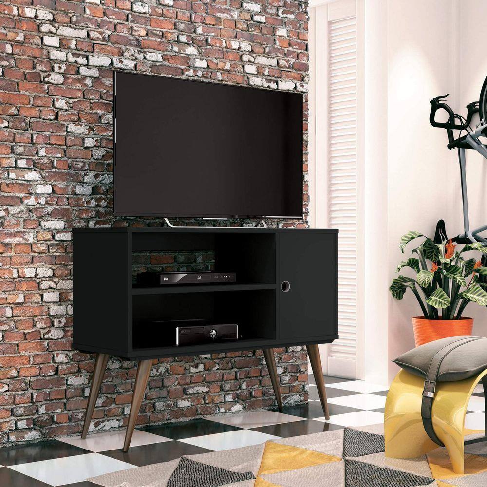 Rack tv ate 32 polegadas 1 porta reale retro edn moveis preto touch Black Friday | Vale Pix ...
