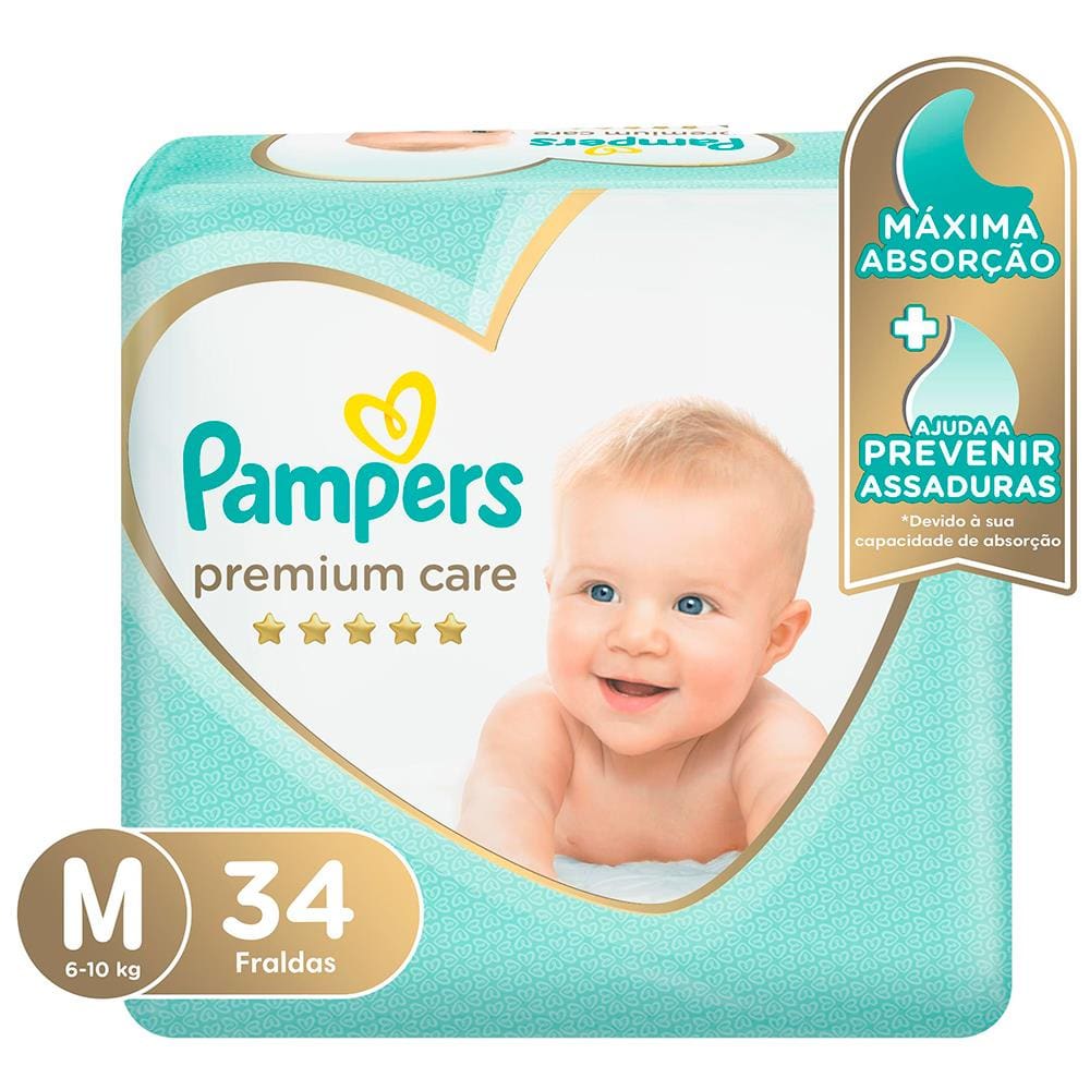 Fralda paampers premium care p Black Friday | Vale Pix - Casas Bahia