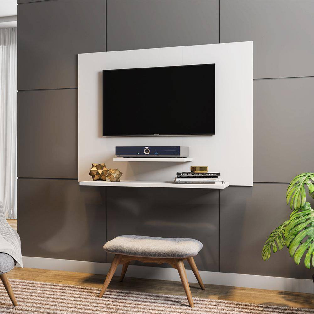 Painel para tv de 42 polegadas com prateleiras | Casas Bahia