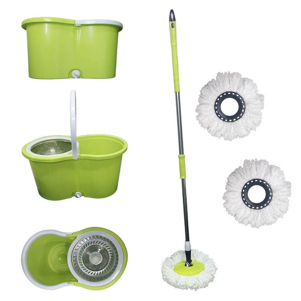 Kit balde spin mop 360 centrifuga vassoura magica | Casas Bahia
