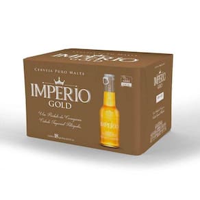Cerveja imperio gold puro malte long neck 210ml com tampa abre facil ...