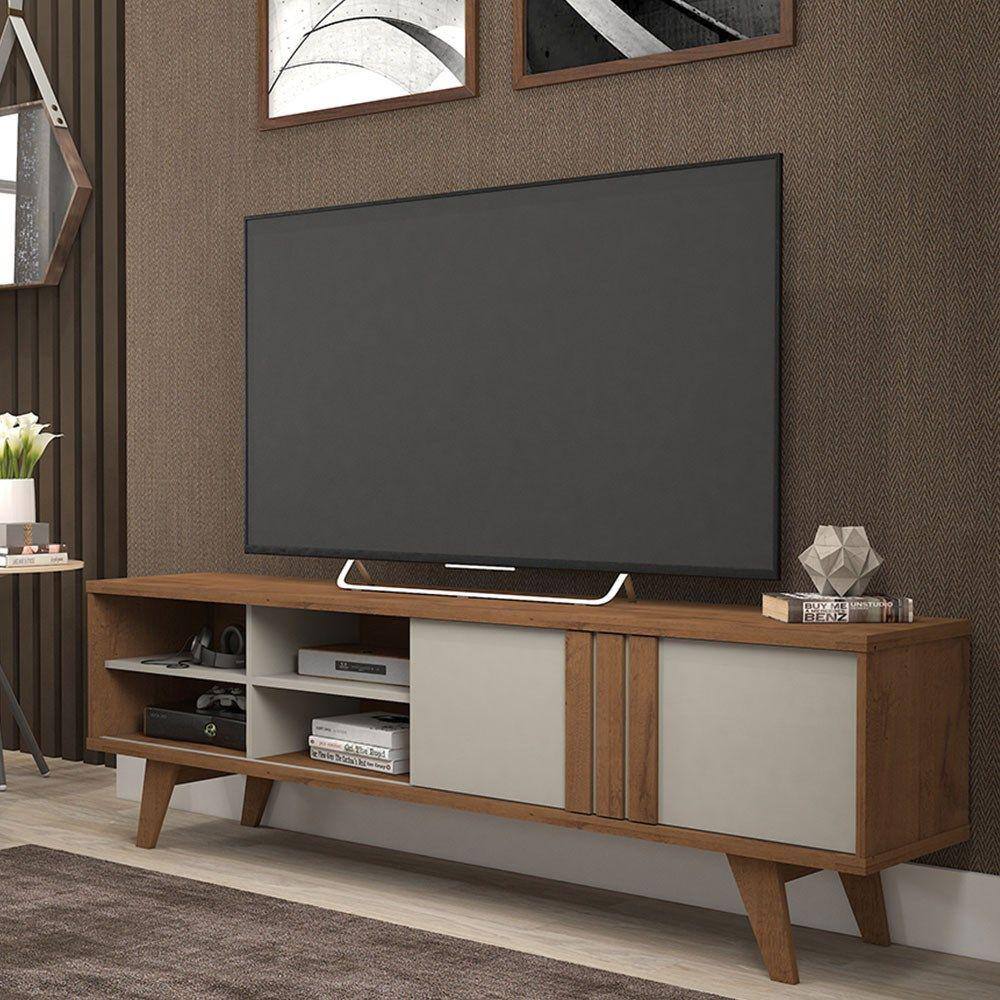 Painel premobili tv 70 polegadas savana of white | Casas Bahia