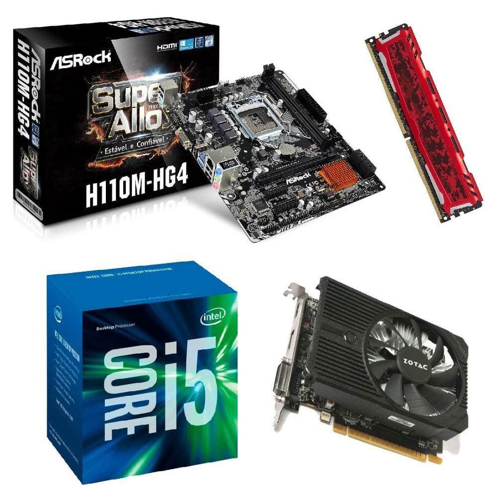 Kit placa mae processador 5e7memoria8gb Black Friday | Vale Pix - Casas ...