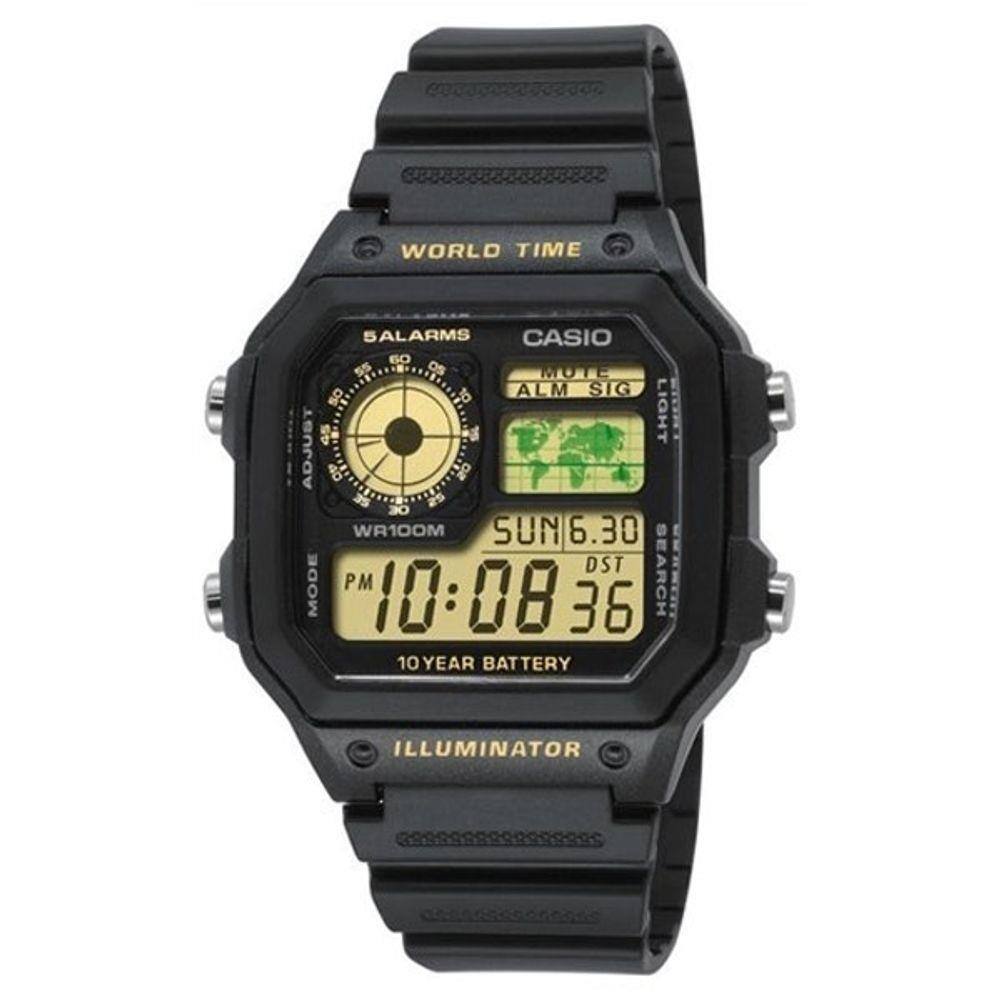 Relogio casio masculino digital ae1200wh 1bvdf | Black Friday Casas Bahia