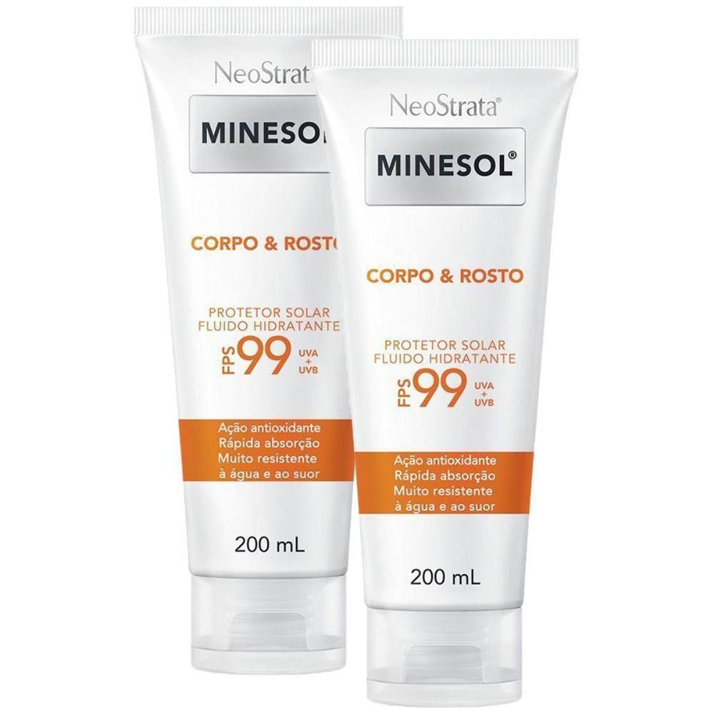 Kit 2 protetor solar corpo e rosto neostrata minesol antioxidante fps99 ...