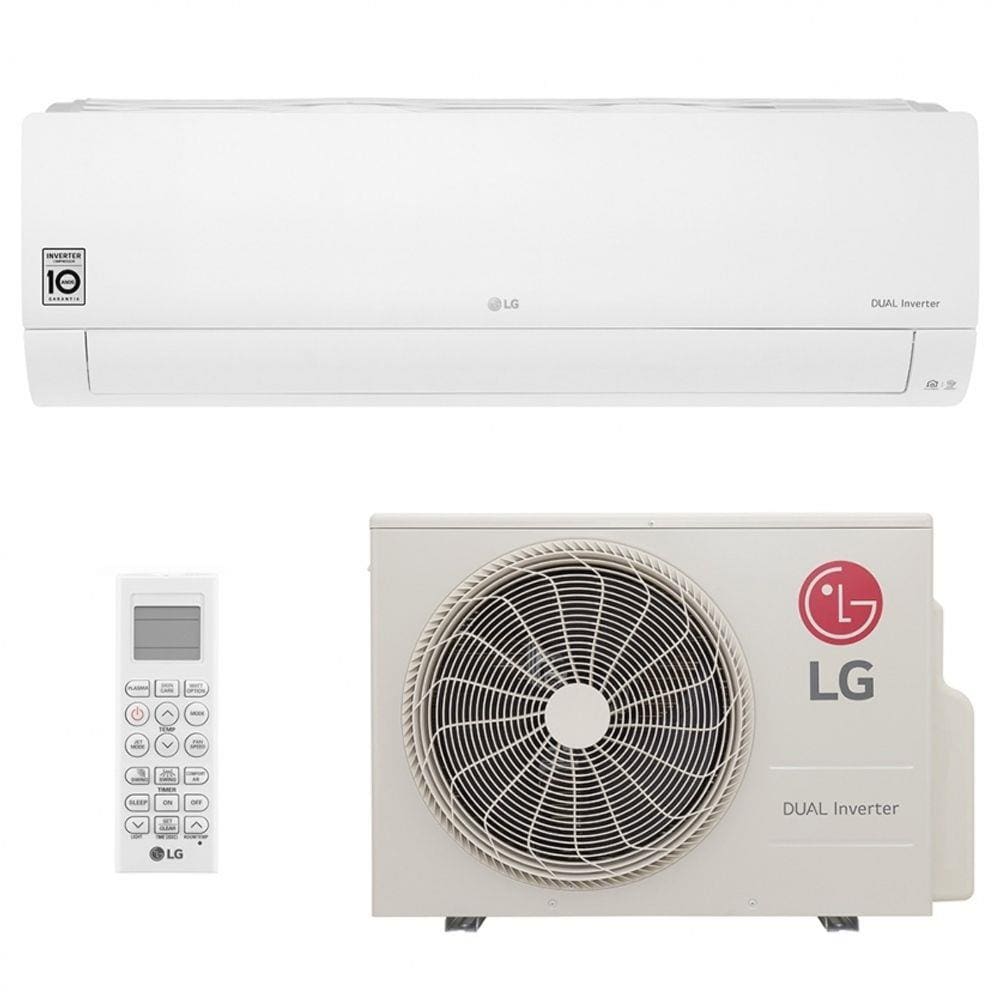 Ar condicionado split hi wall lg dual inverter voice 9 000 btuh frio ...