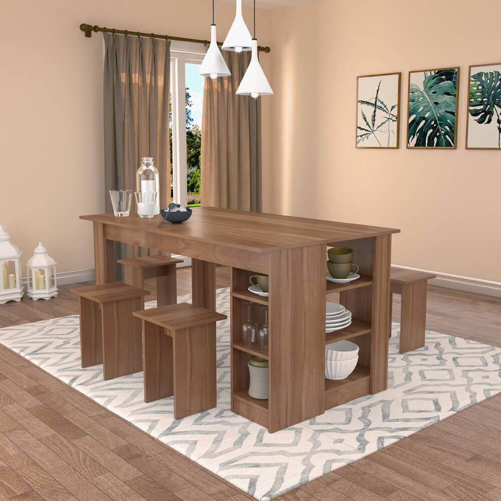 Mesa com banco 140cm | Casas Bahia