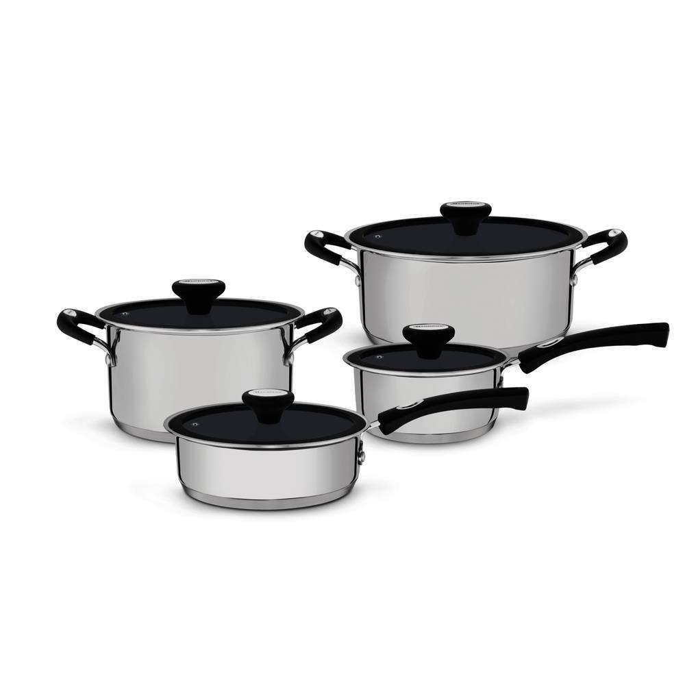 Jogo de panela4 pecas solar ceramic aco inox fundo triplo tramontina ...
