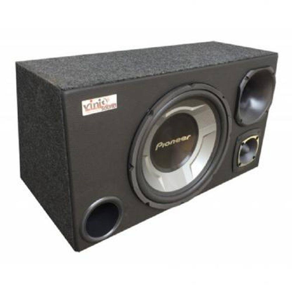 Caixa trio subwoofer 12 polegadas driver tweeter | Casas Bahia