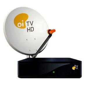 Kit oi tv livre digital hd completo instalacao com 4 kit elsys Black ...