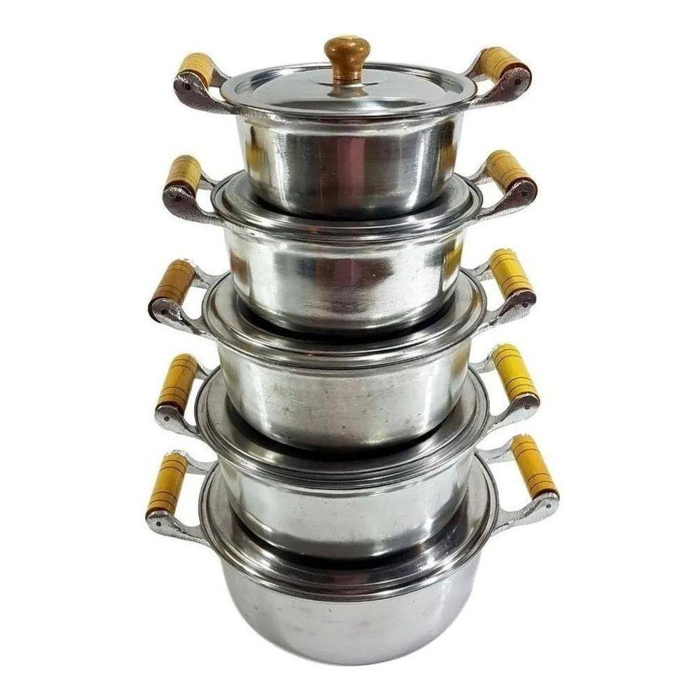 Jogo de panela em aluminio com acabamento em ceramica | Casas Bahia