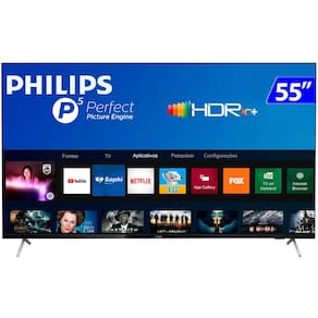 V tv 55 polegadas philips led smart 4k usb hdmi 50pug7625 Black Friday | Vale Pix - Casas Bahia