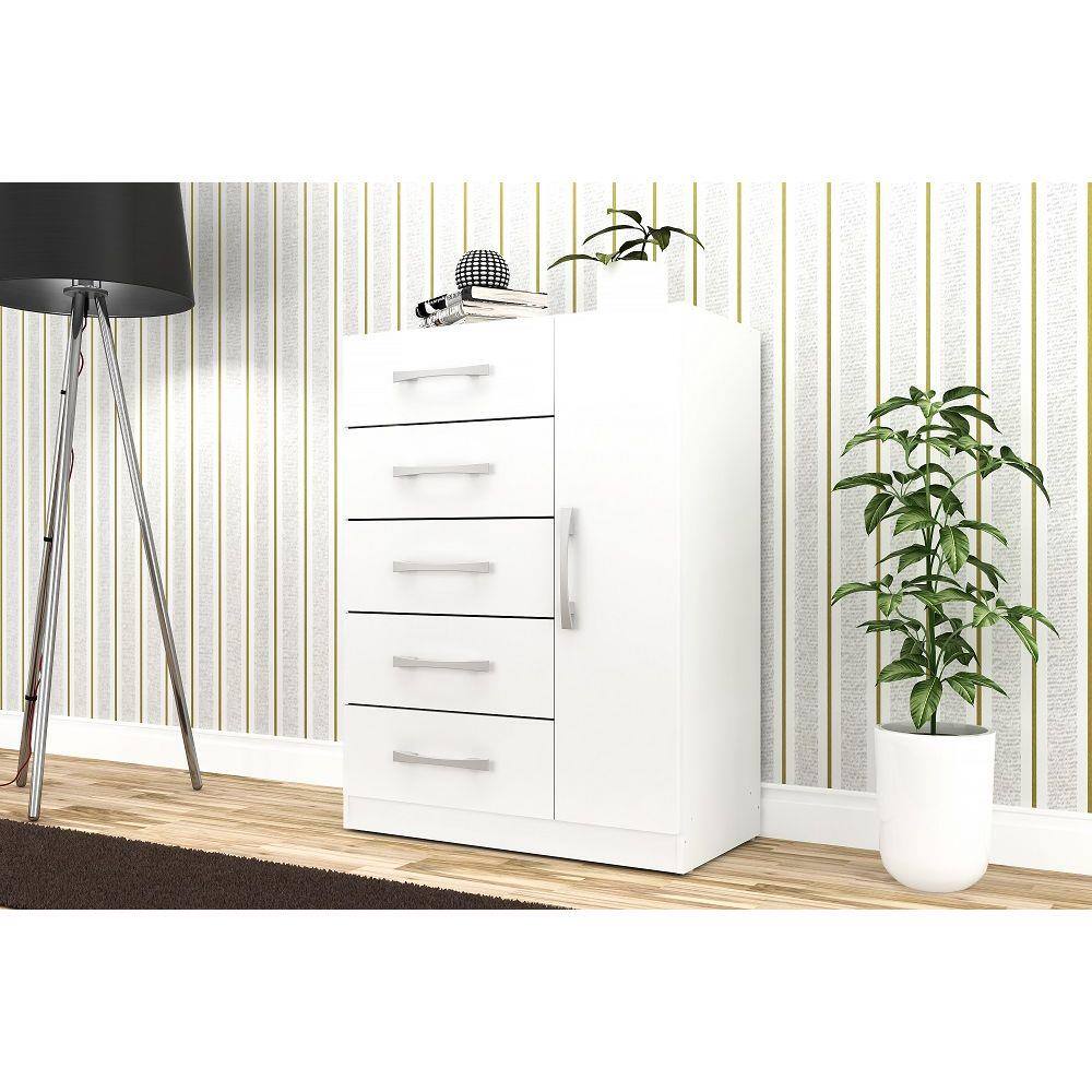 Comoda rodial 5 gaveta e 1 porta | Casas Bahia