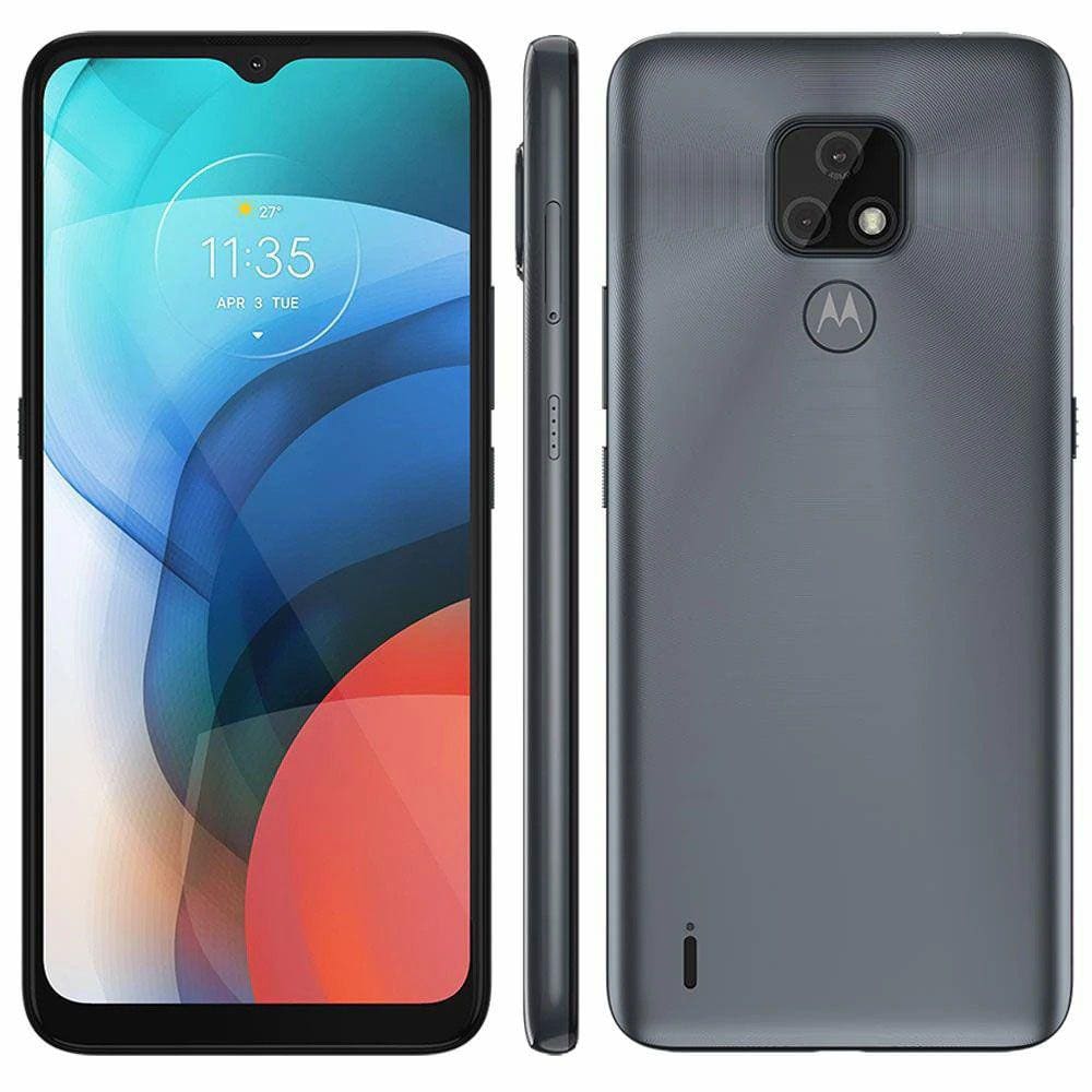 Smartphone motorola e7 64 cinza | Casas Bahia