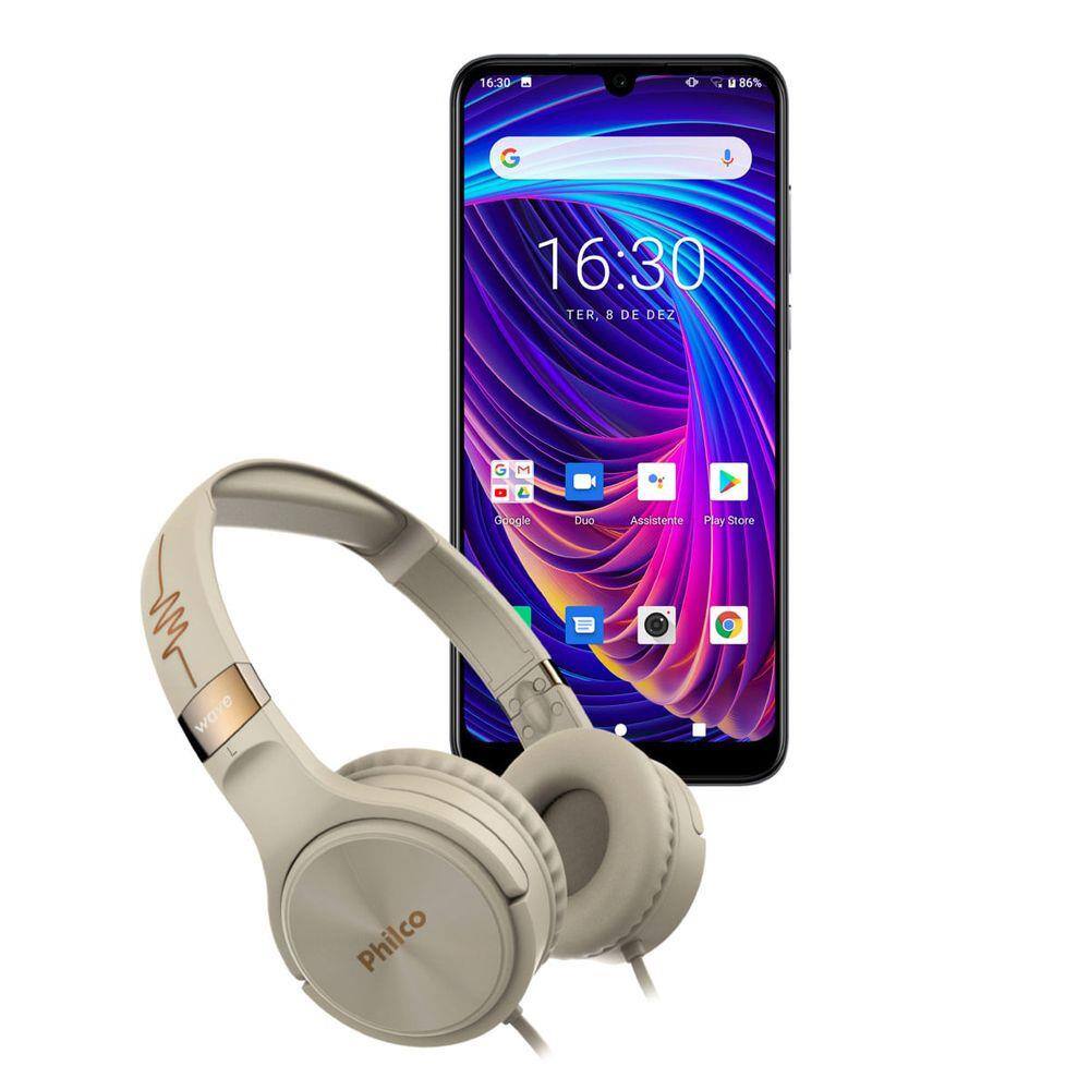 Smartphone philco hit max pcs02 db 128gb 4g selfie 8mp | Casas Bahia