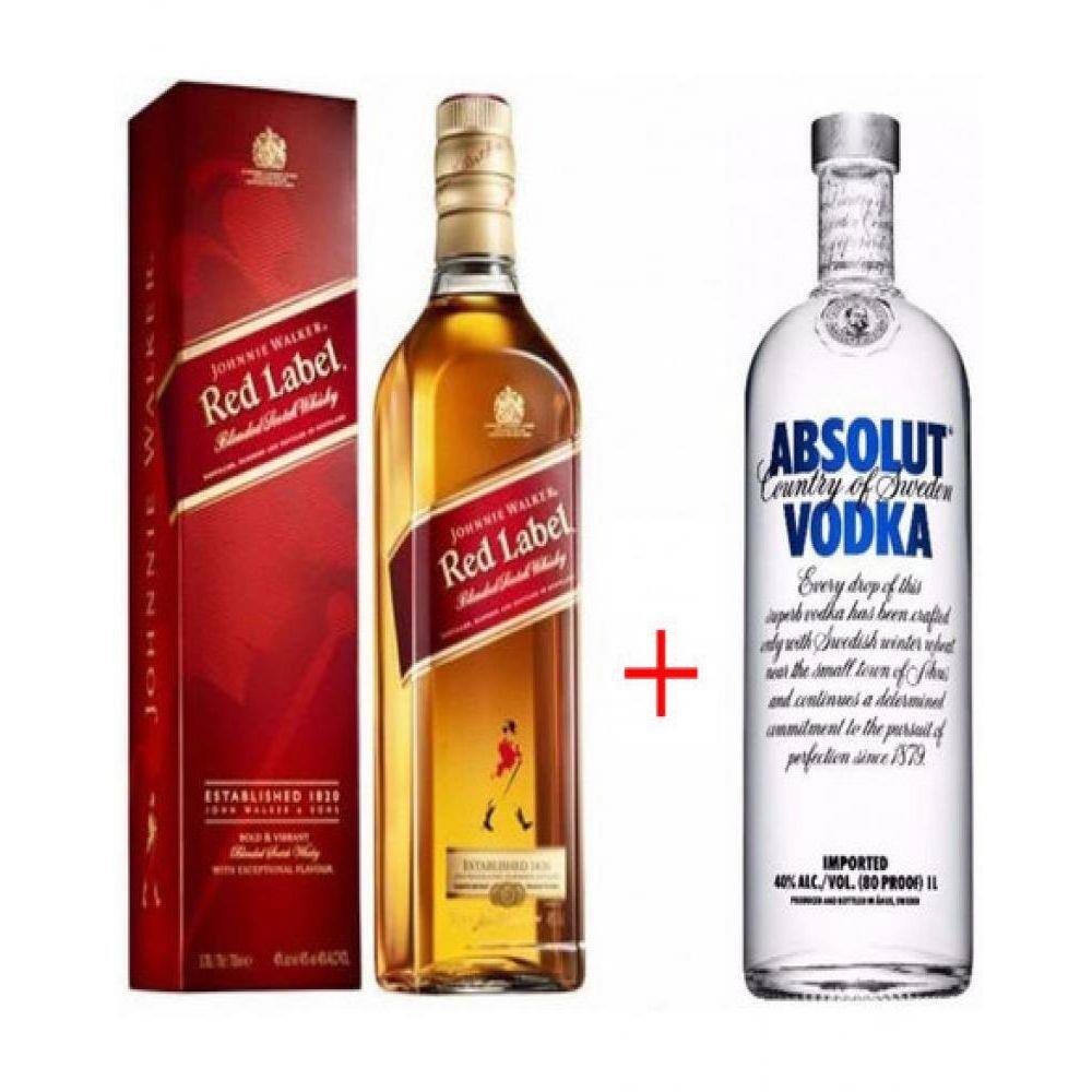Combo whisky johnnie walker red label 750ml whisky old parr 750ml Black ...