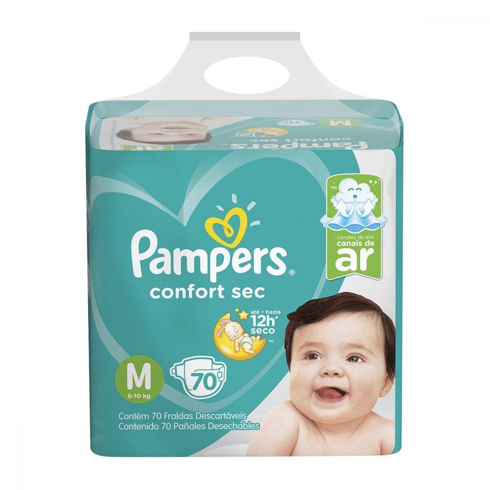 Fralda pampers super m | Casas Bahia