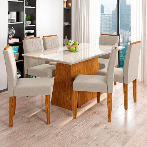 Conjunto Mesa De Jantar B rbara 1 60m Tampo De Madeira Com Vidro Colado conjunto-mesa-de-jantar-b-rbara-1-60m-tampo-de-madeira-com-vidro-colado