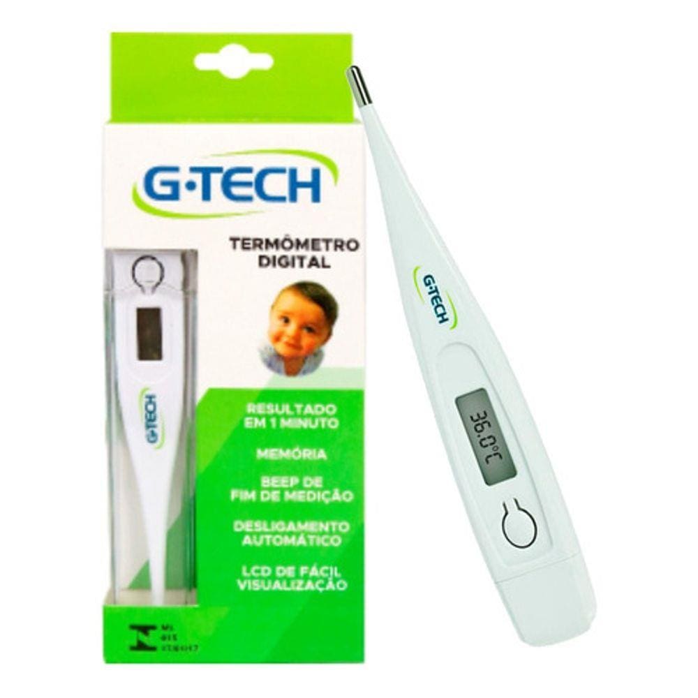 Termômetro clínico digital febre g tech th150 rosa | Casas Bahia