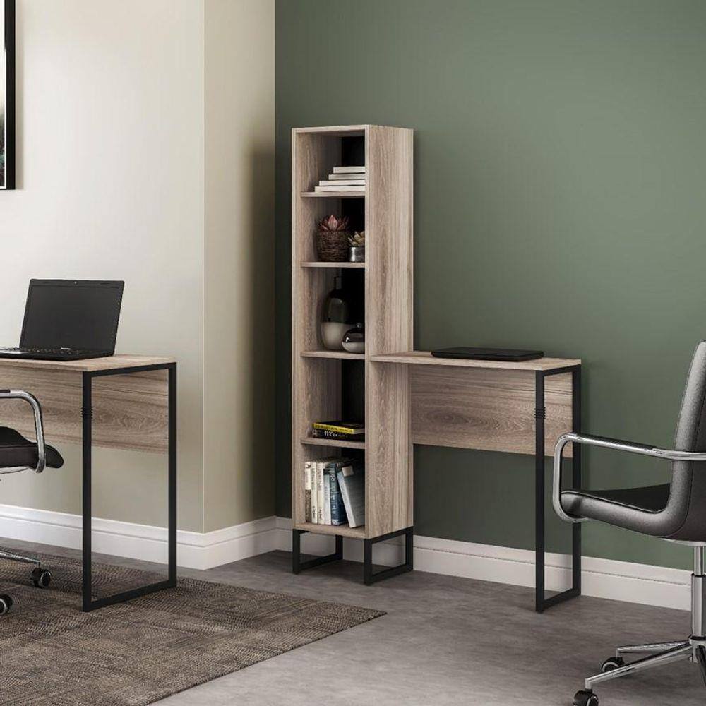 Mesa office estante e criado mudo | Casas Bahia