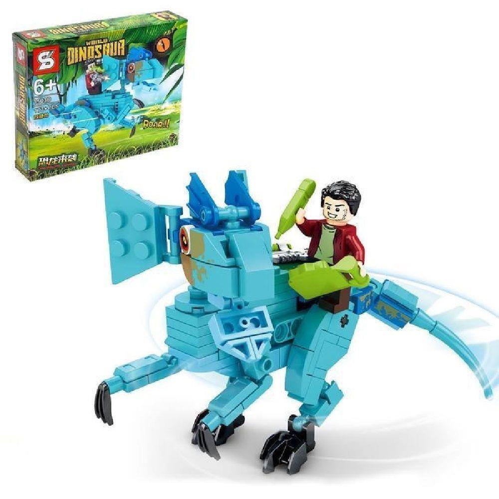 Bloco montar dinossauro carnotauro 390 pecas world dinosaur | Casas Bahia