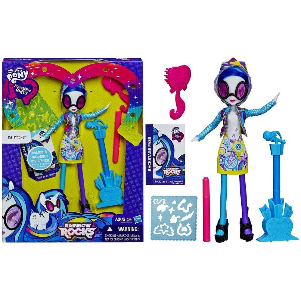 Boneca equestria girls com figuras my little pony rainbow dash hasbro | Casas Bahia