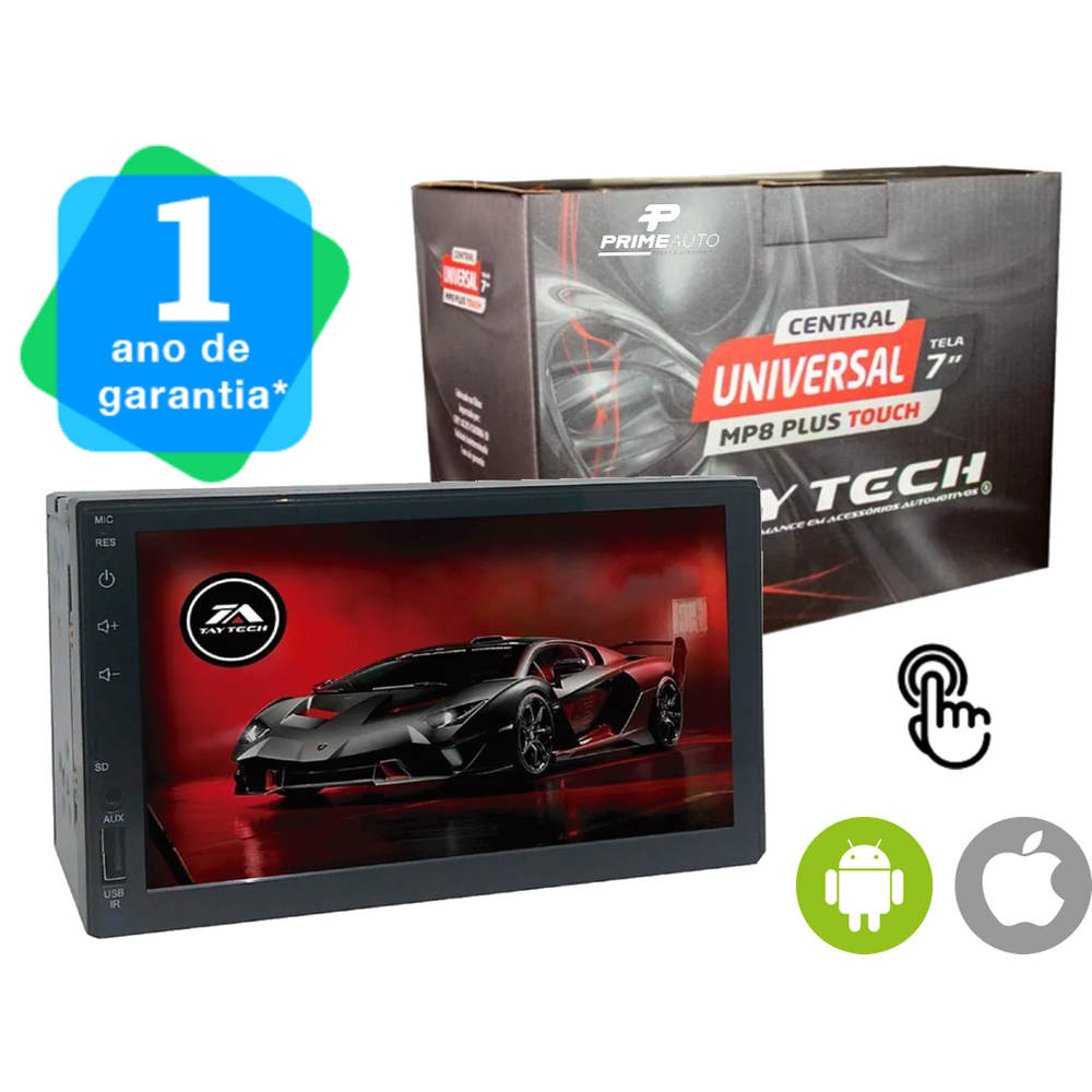 Central multimidia tay tech t 100 | Black Friday Casas Bahia