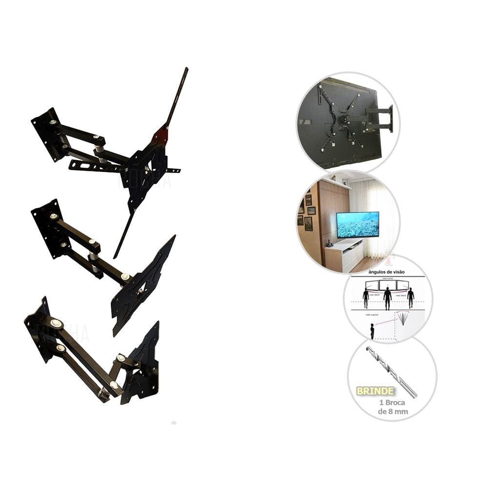 Suporte articulado tv 45 polegadas | Casas Bahia