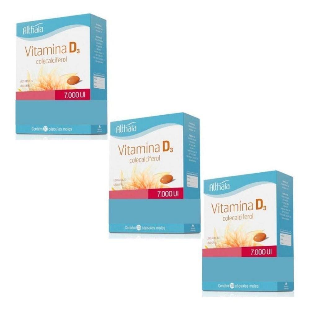Kit 2 caixa vitamina d3 10 000ui com 30 capsula althaia | Casas Bahia Kit 2 caixa vitamina d3 10 000ui com 30 capsula althaia | Casas Bahia