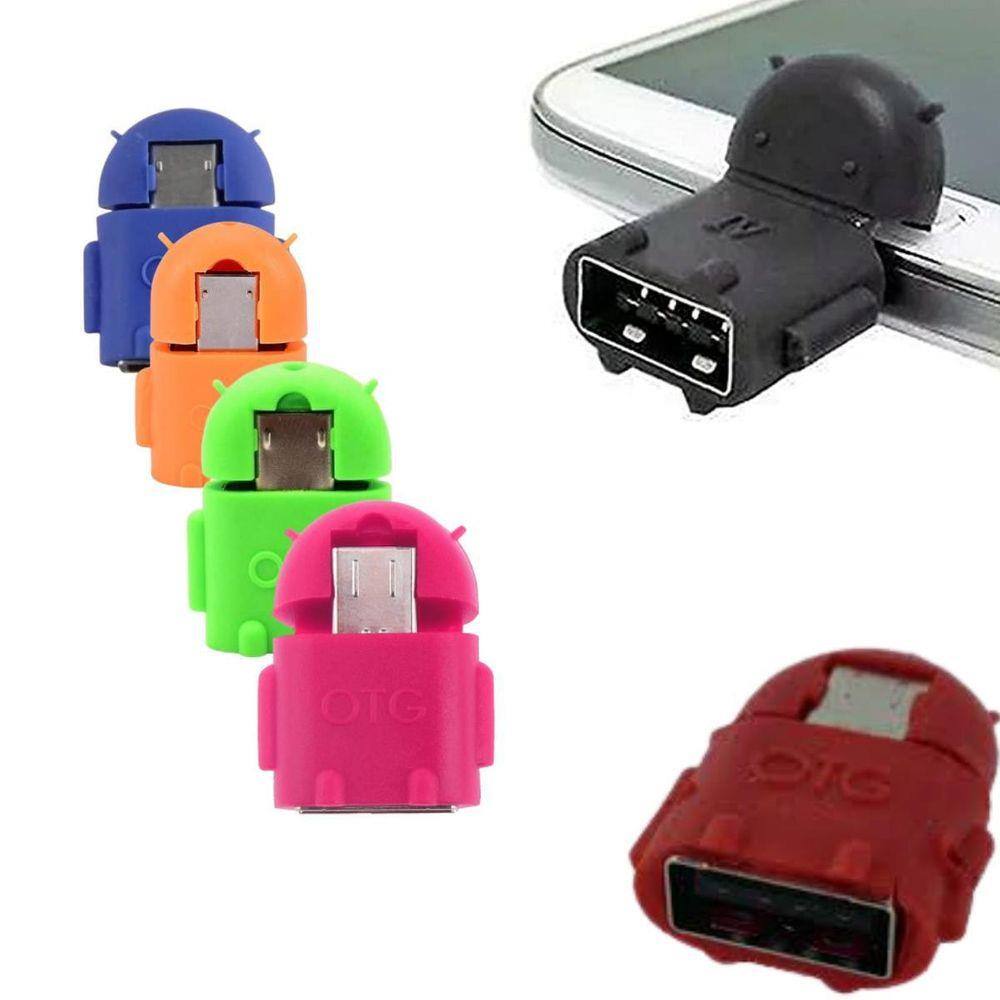 Mini adaptador otg v8 formato android usb cores | Promoção Gol de Pix ...