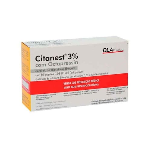 Anestesico Prilocaína Felipressina Citanest 3% Dla | Casas Bahia