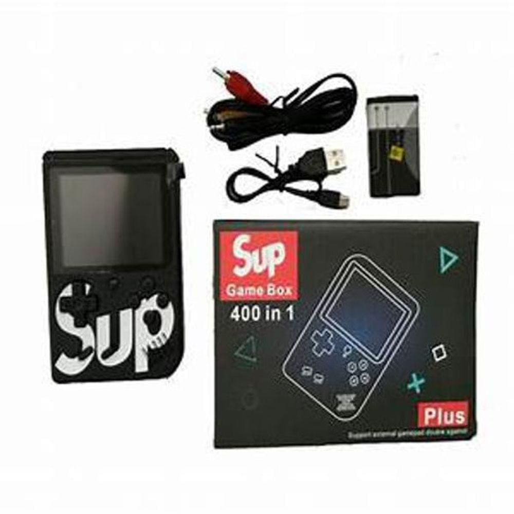 Mini game portatil sup game box plus 400 jogo na memoria vermelho Black ...