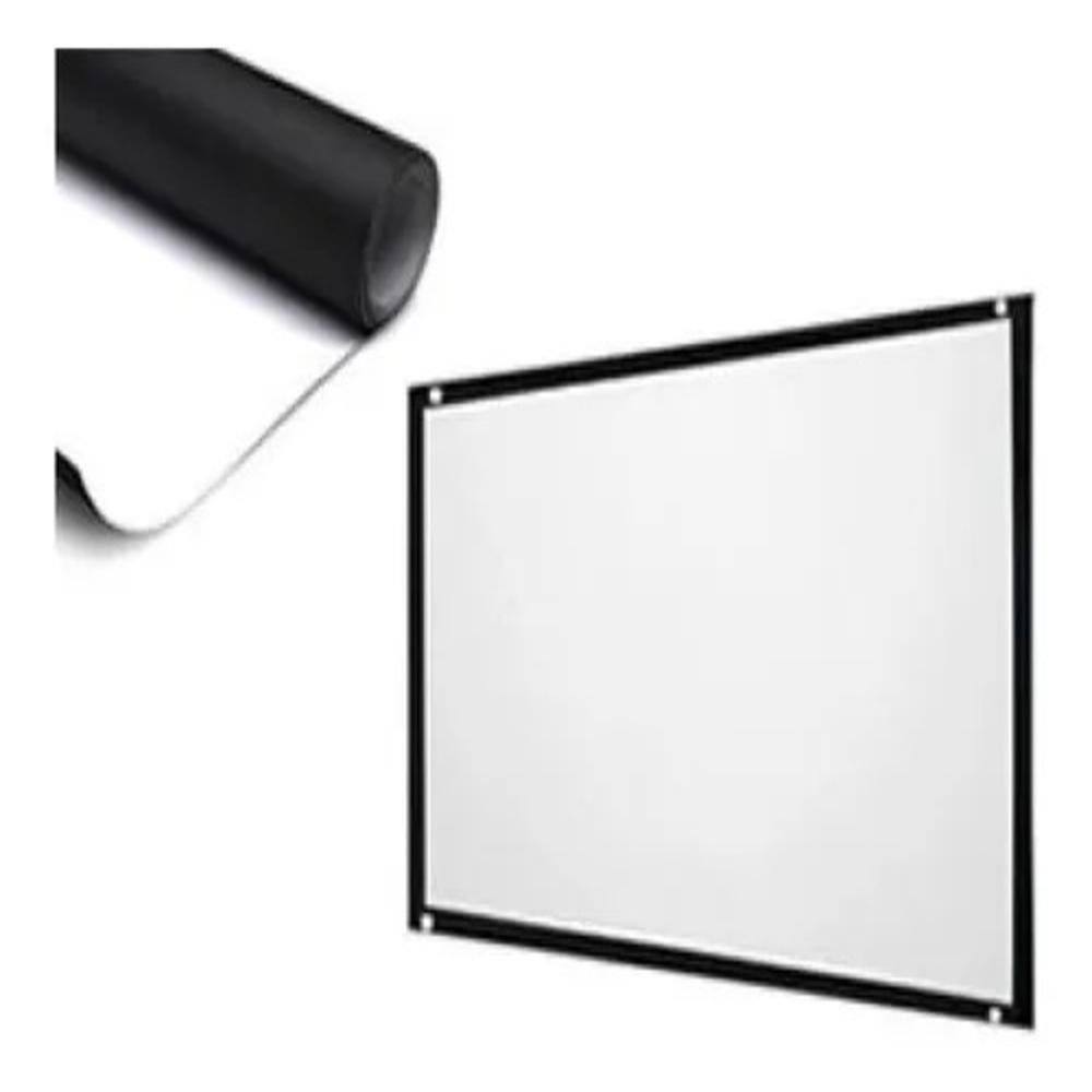 Tela projecao 100 polegadas enrolamento automatico | Casas Bahia
