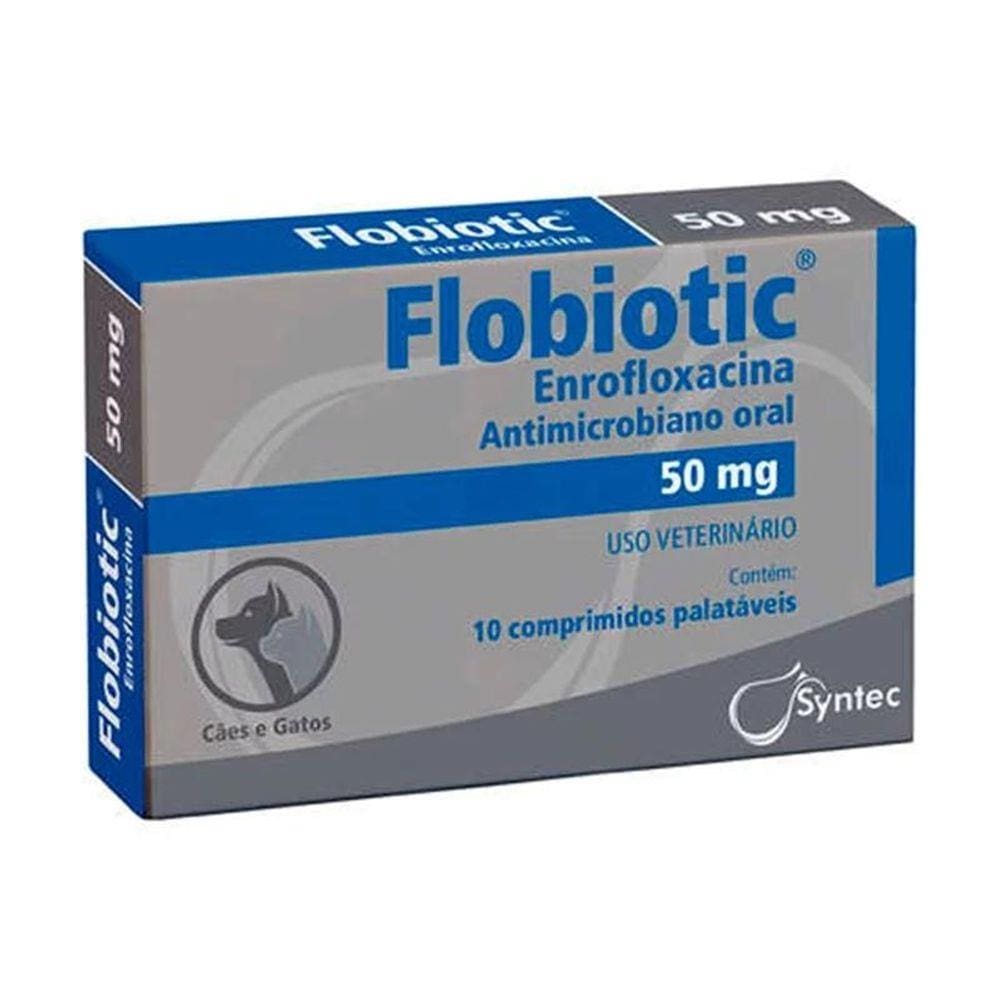 Flobiotic enrofloxacina 150 mg para caes e gatos syntec | Casas Bahia