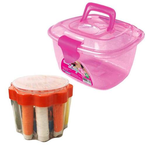 Mini Maleta Lady Rosa Glitter+ Kit | Casas Bahia