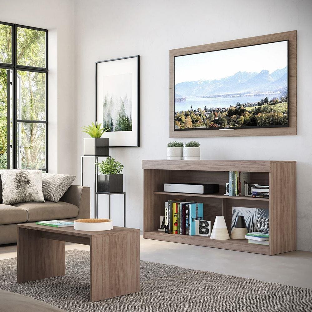Rack c painel tv 55 e mesa de centro inovare multimoveis | Casas Bahia